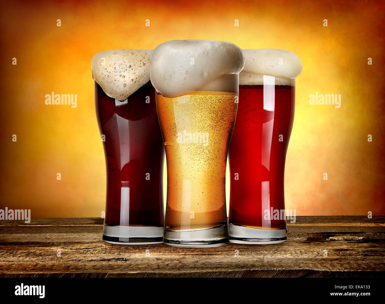 Three beer hi-res stock photography and images - Alamy