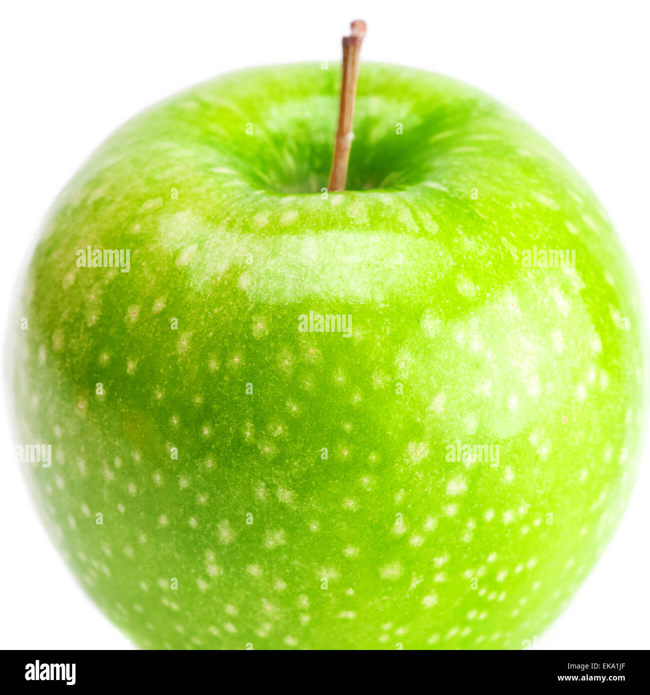 big green apple isolated on white Stock Photo - Alamy