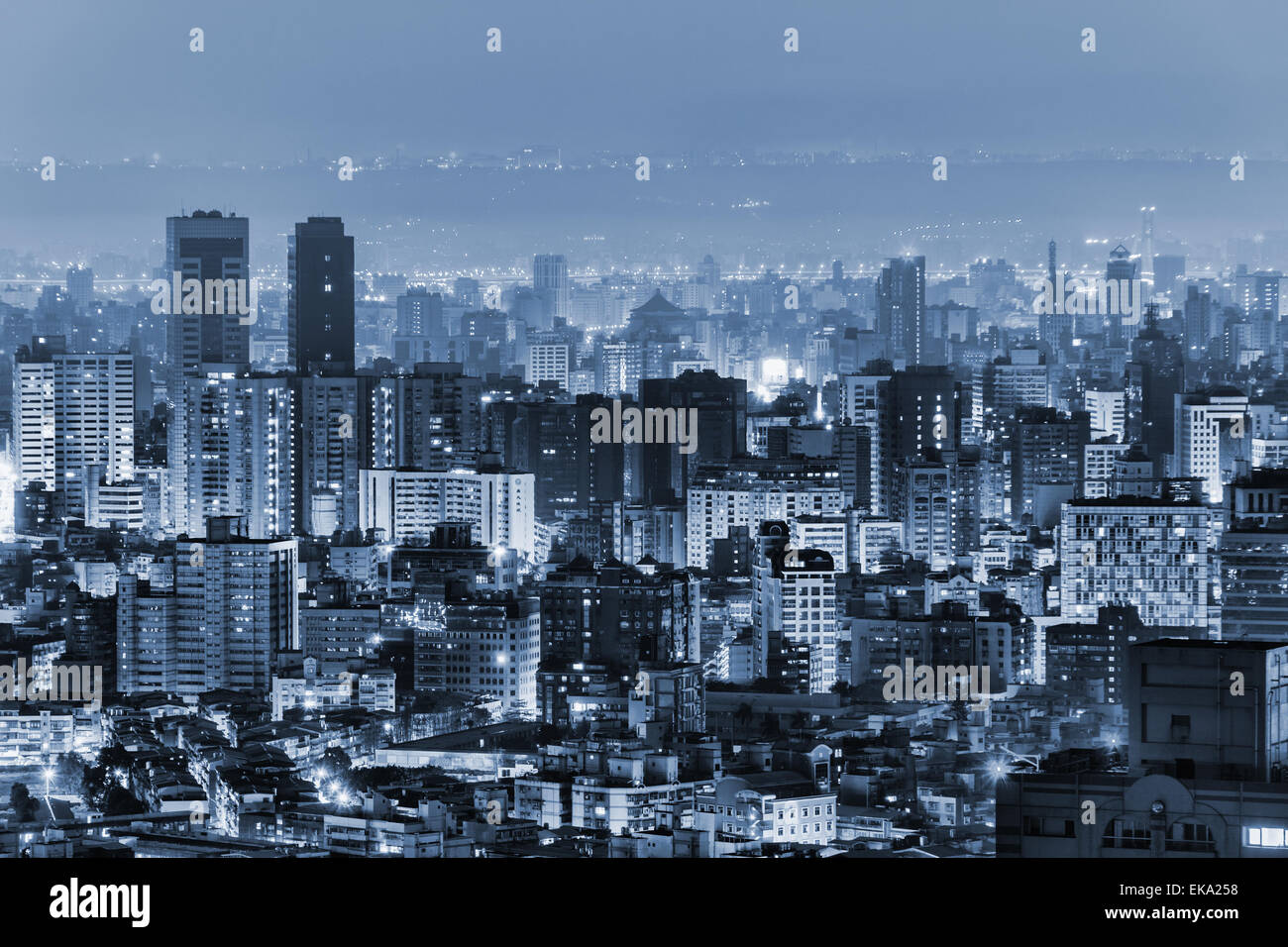 Urban scenery in night Stock Photo - Alamy