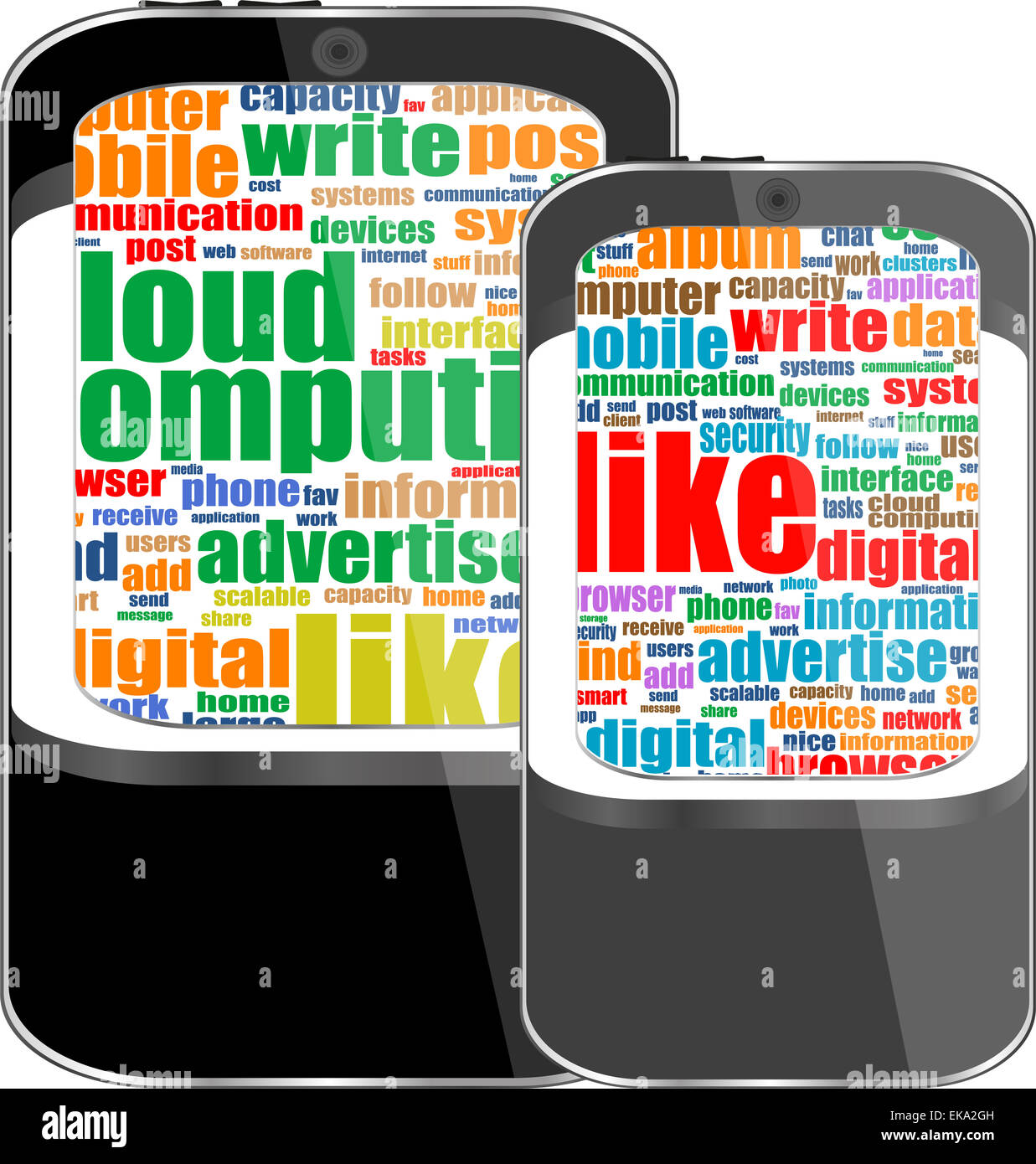 Two smart phones Stock Photo - Alamy