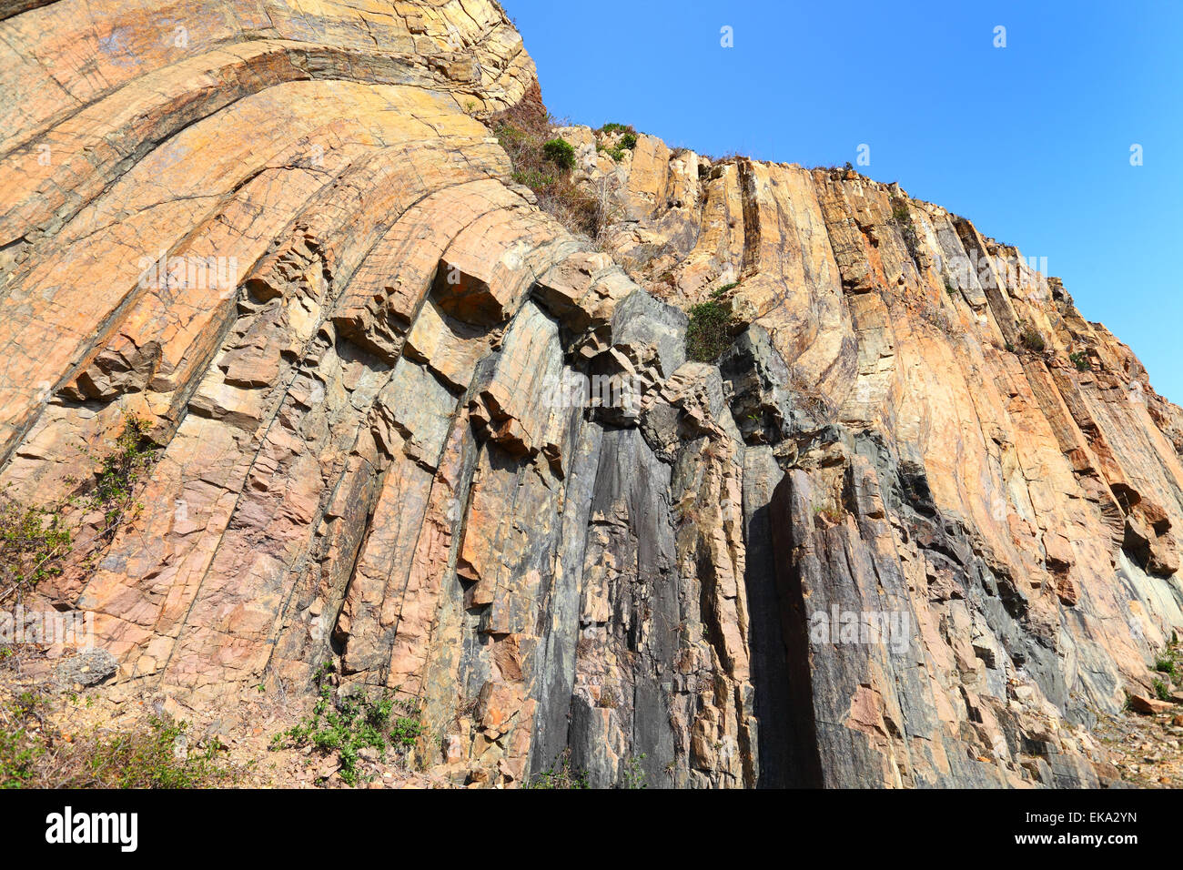 Hong Kong Geographical Park , hexagonal column Stock Photo - Alamy