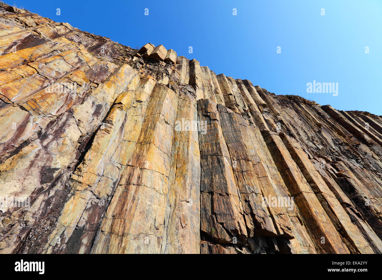Hong Kong Geographical Park , hexagonal column Stock Photo - Alamy