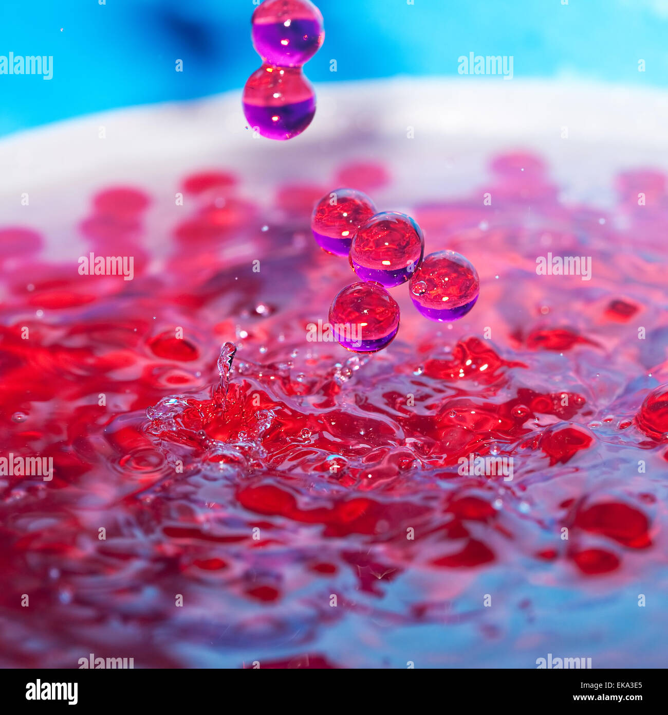 Blue water beads background blue hi-res stock photography and images ...