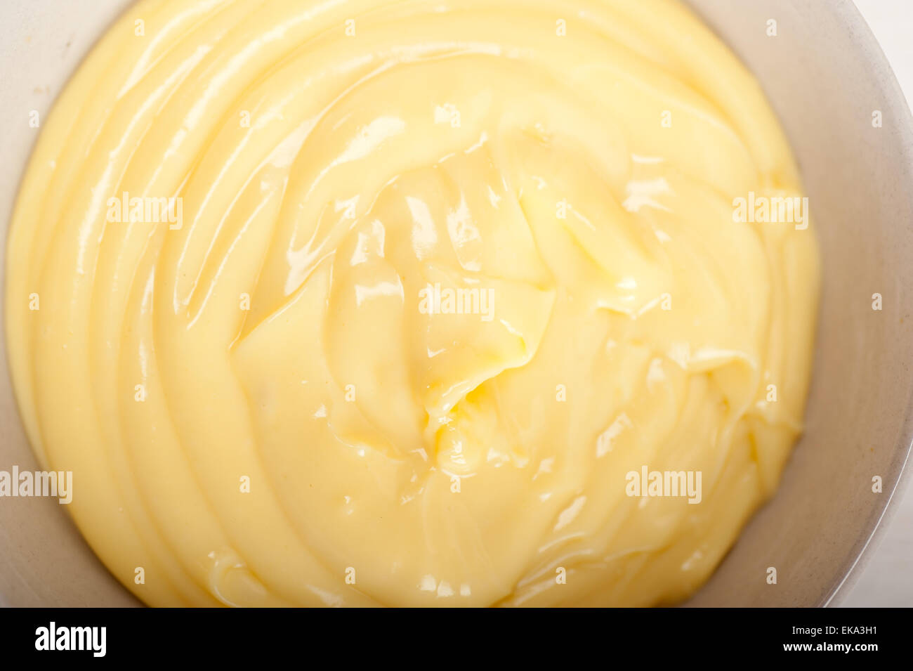 custard vanilla pastry cream Stock Photo - Alamy