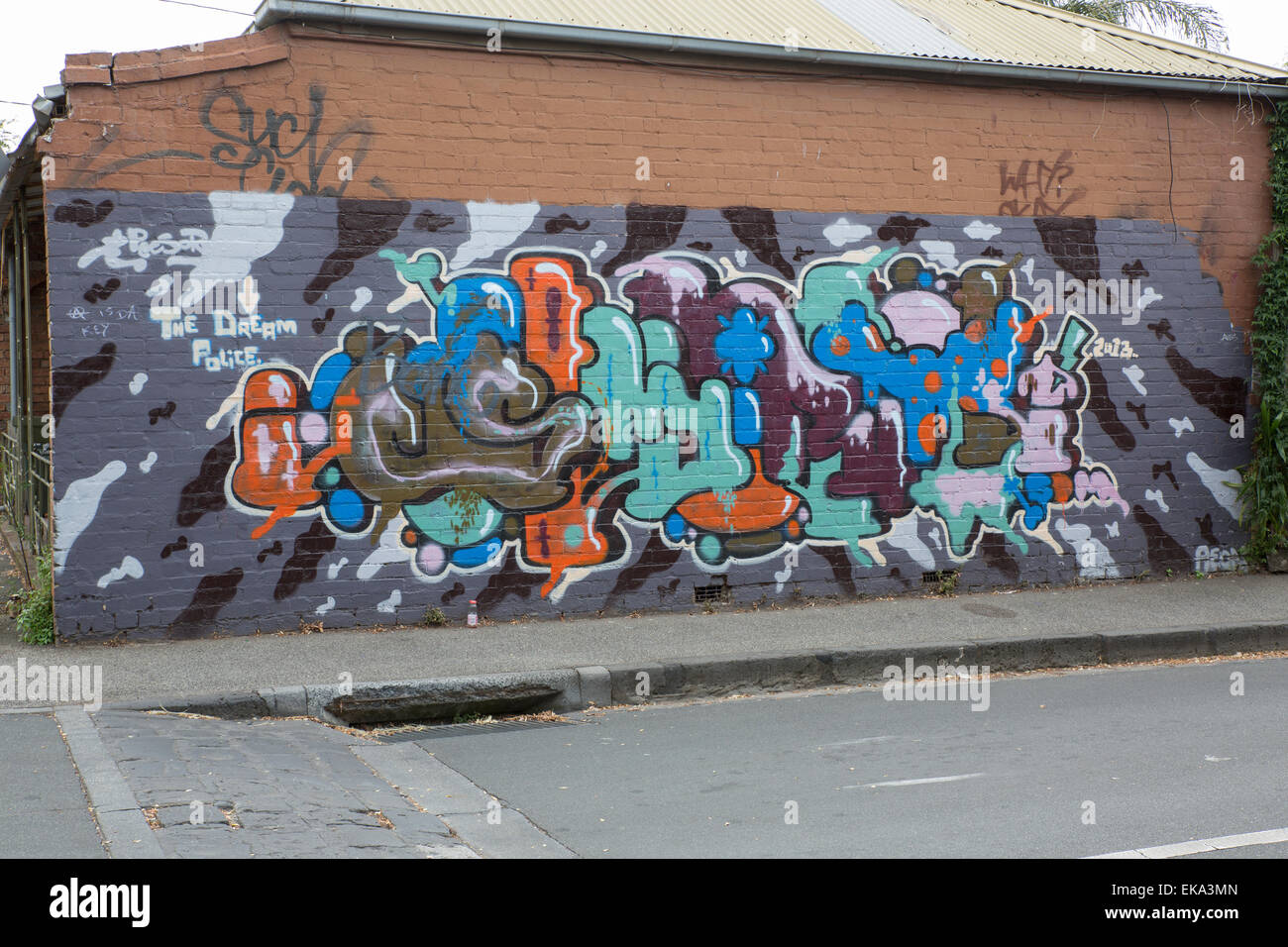 Graffiti - Johnston Street, Collingwood, Victoria, Australia on April 5 ...