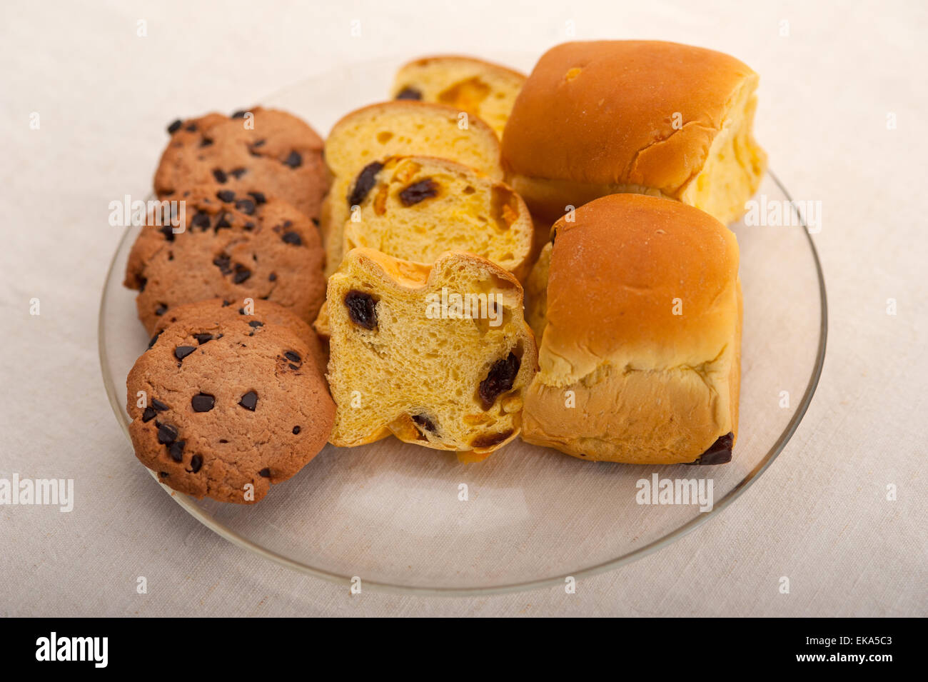 selection of sweet bread and cookies Stock Photo - Alamy