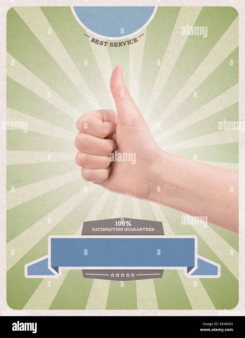 Success retro style poster template Stock Photo - Alamy