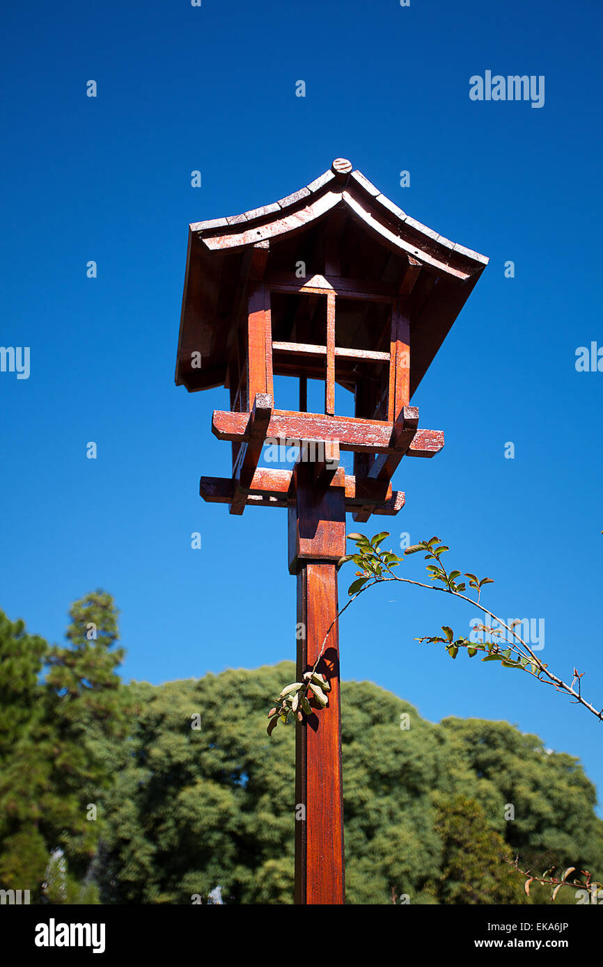 Japanese lantern on a background of blue sky Stock Photo - Alamy