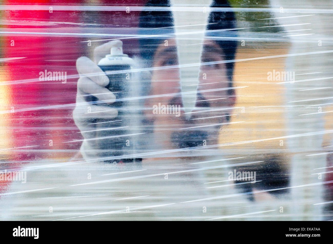 Hand Spray Painting Stock Photo - Alamy