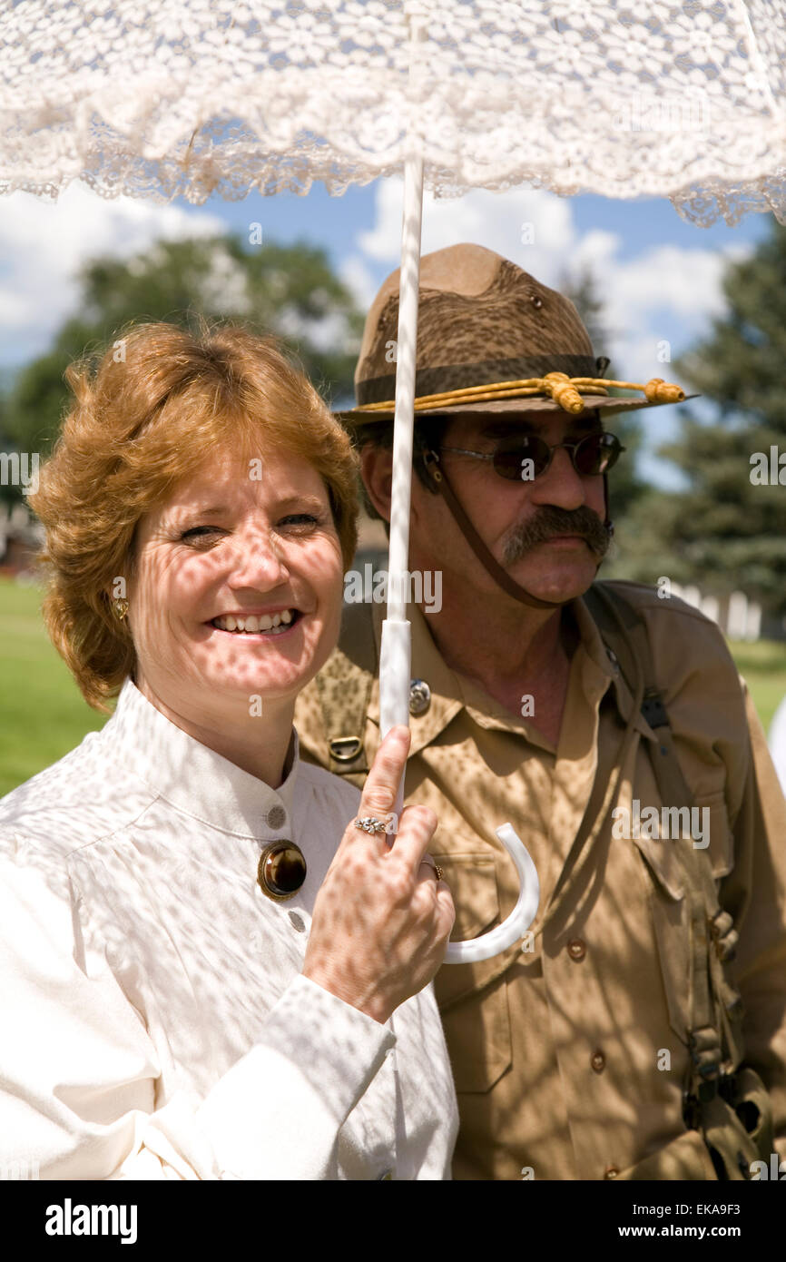 Costumed interpreters at the annual Fort Stanton Live! celebration, NM ...