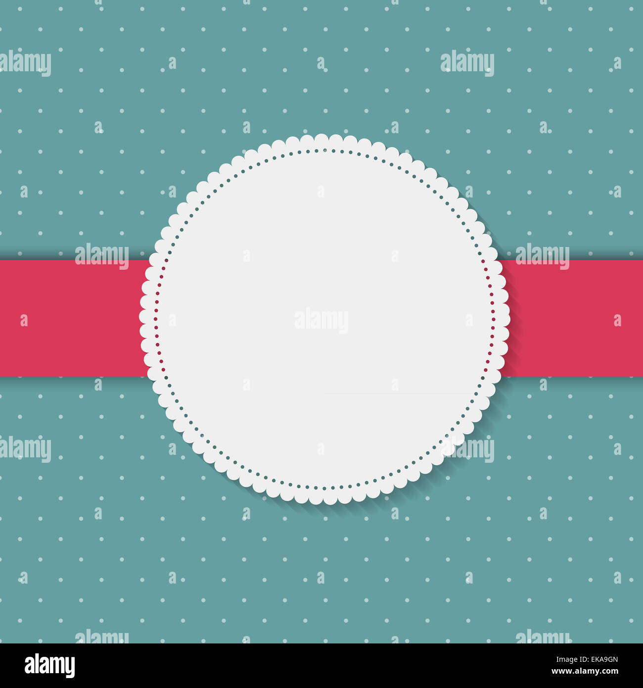Retro Frame on Cute Background Vector Illustration Stock Photo - Alamy