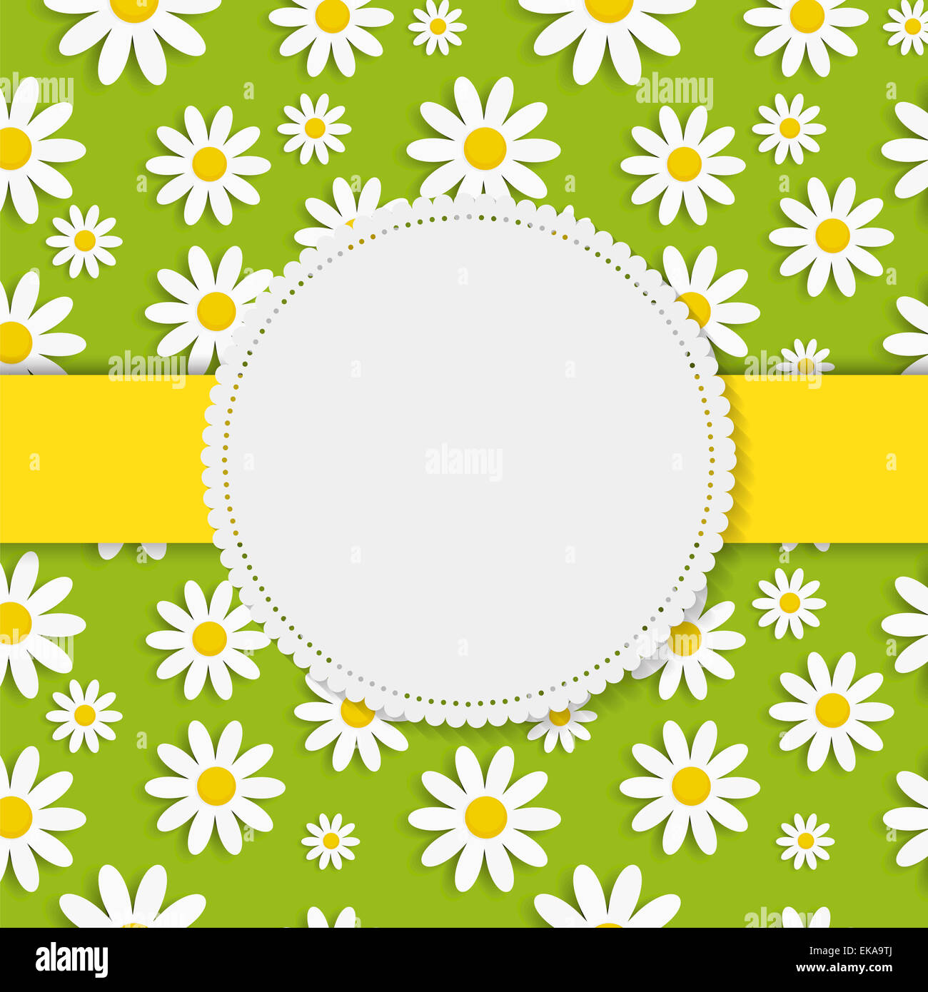 Flora Daisyl Design Vector Illustartion Stock Photo - Alamy