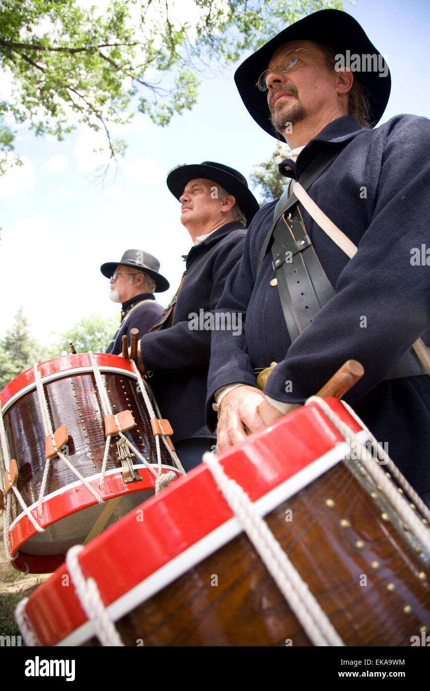 Costumed interpreter band at the annual Fort Stanton Live! celebration ...