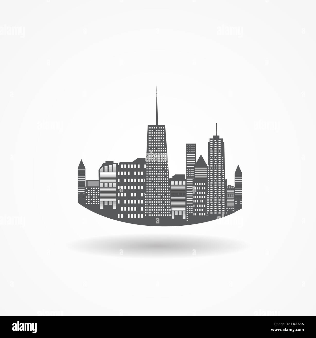 City Icon Vector Illustration Stock Photo - Alamy