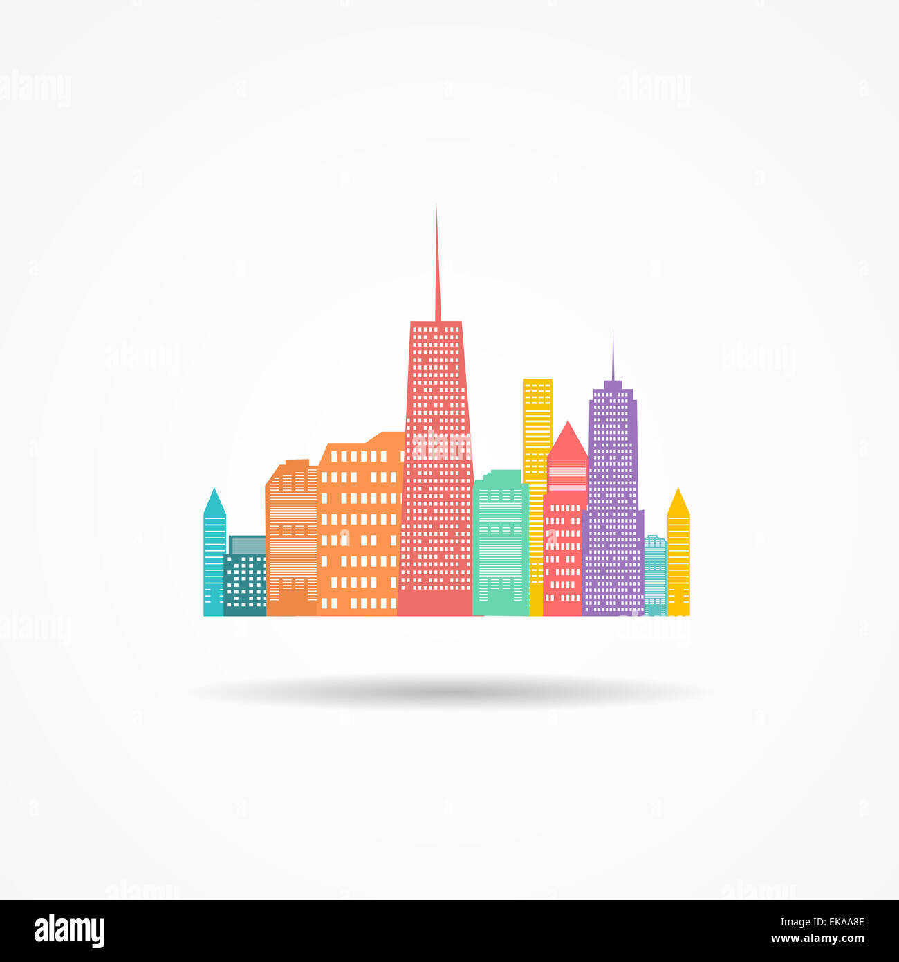 City Icon Vector Illustration Stock Photo - Alamy