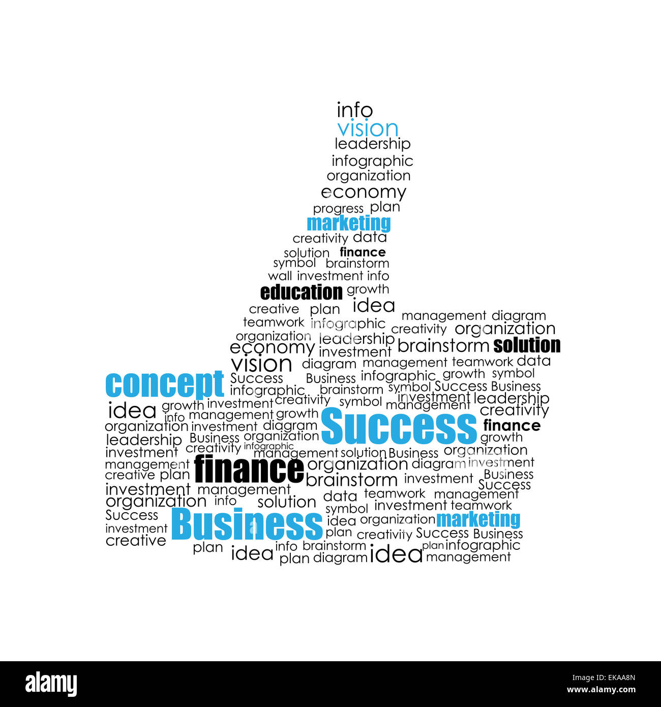 Success Hand Sign Vector Illustration Stock Photo - Alamy