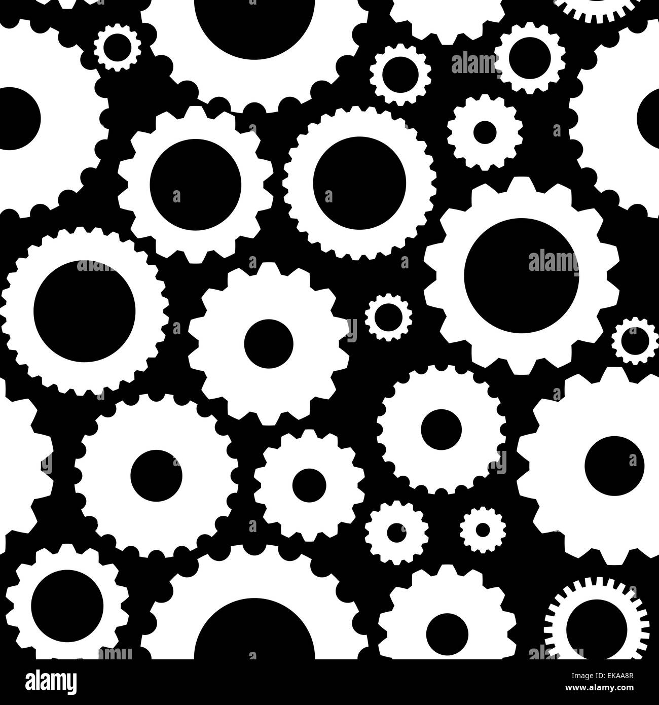 Gear Icon Seamless Pattern Vector Illustration Stock Photo - Alamy