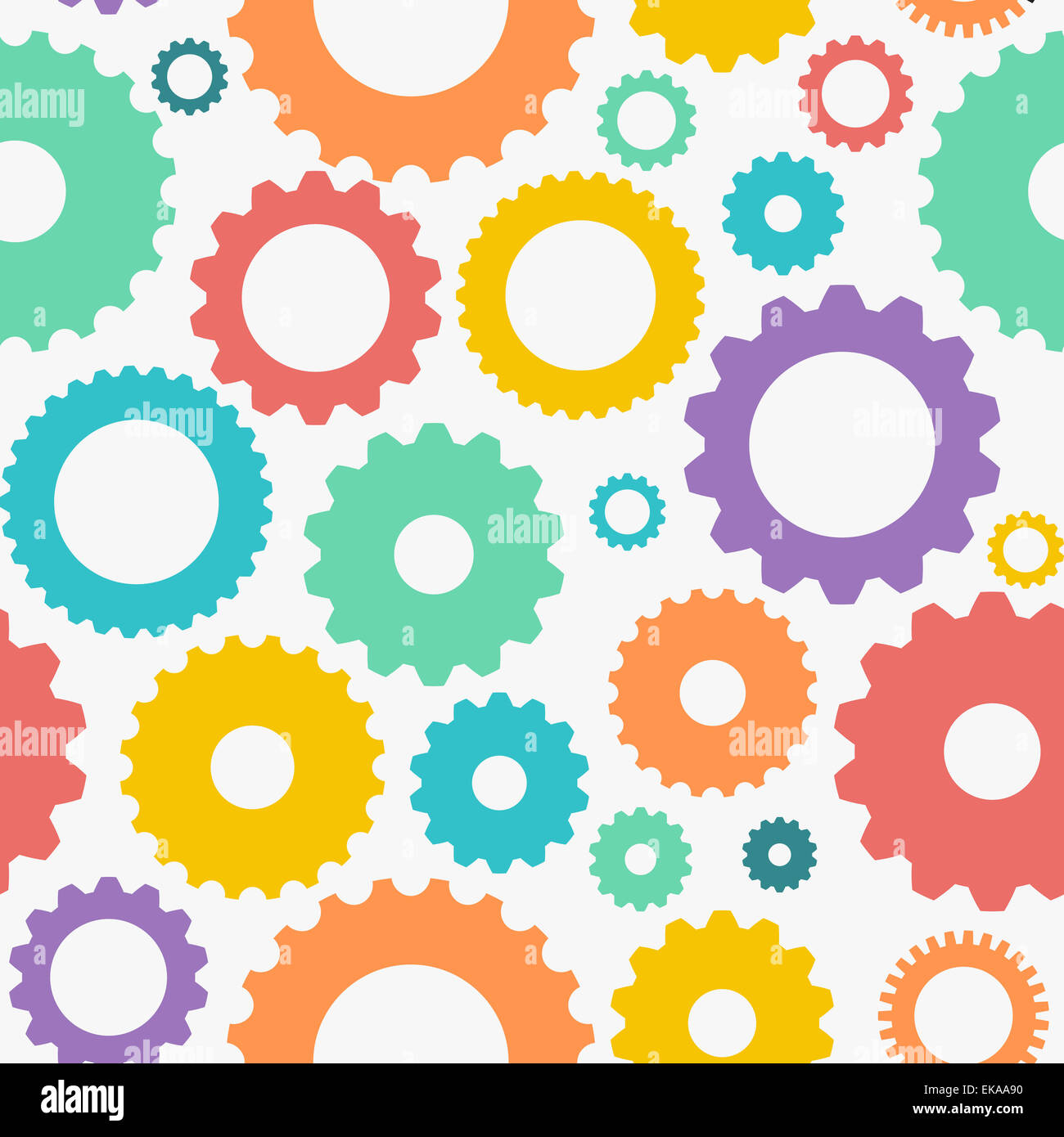 Gear Icon Seamless Pattern Vector Illustration Stock Photo - Alamy