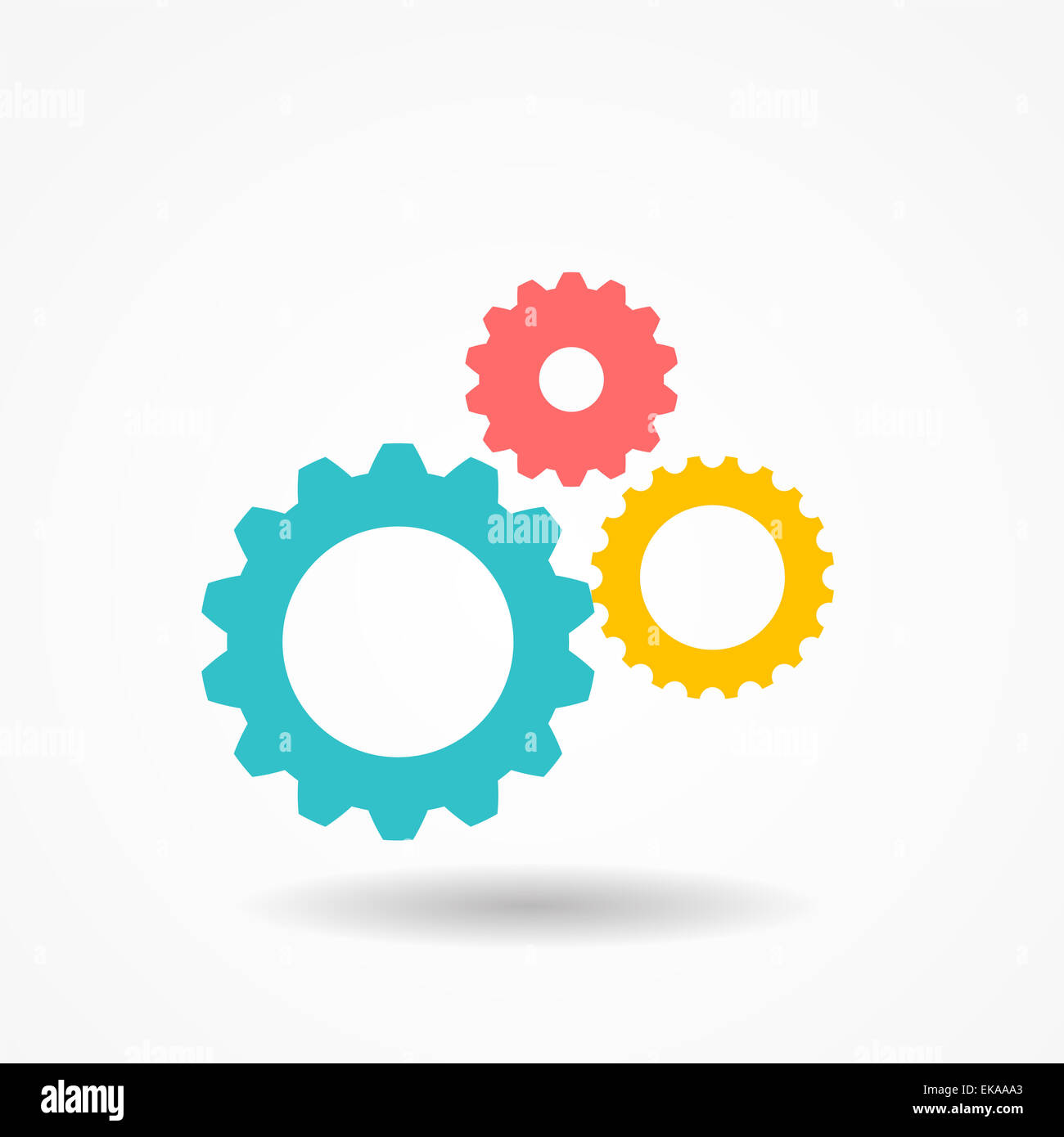 Gear Icon Vector Illustration Stock Photo - Alamy