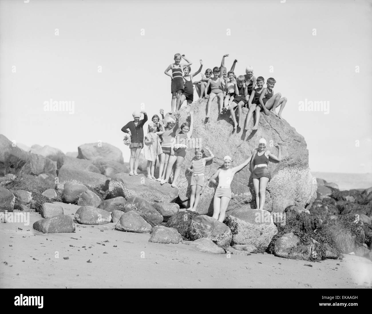 Edwardian swimming Black and White Stock Photos & Images - Alamy