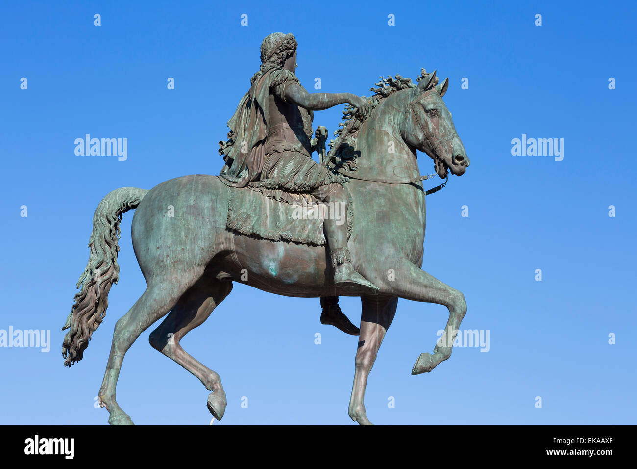 Famous statue of Louis XVI, Lyon, France Stock Photo - Alamy