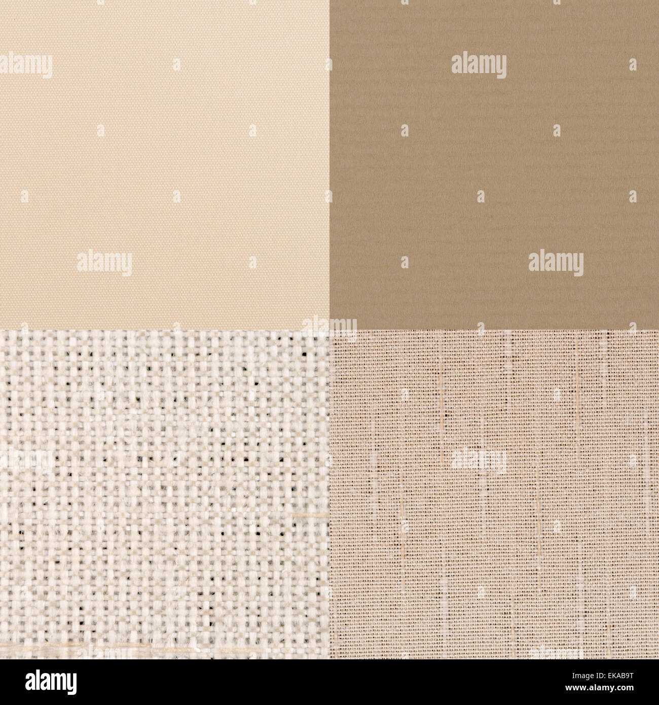 Set of beige vinyl samples, texture background Stock Photo - Alamy
