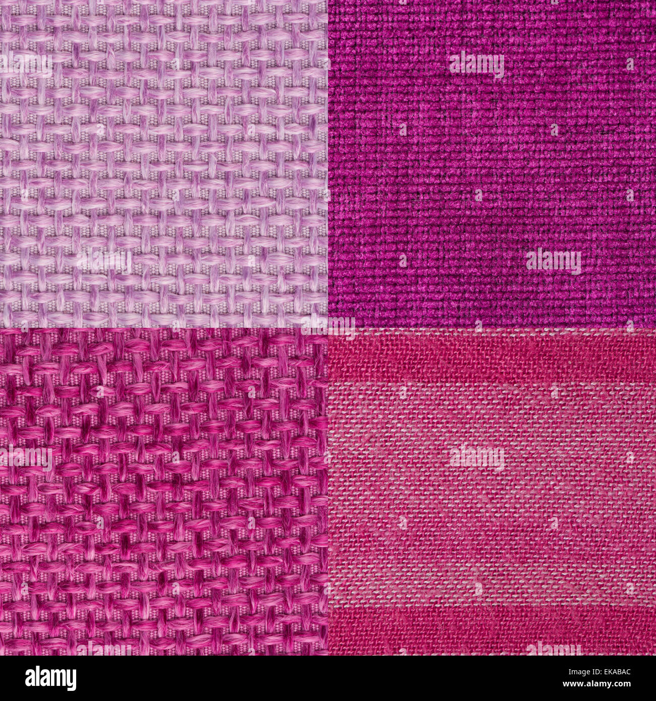 Set of pink fabric samples, texture background Stock Photo - Alamy