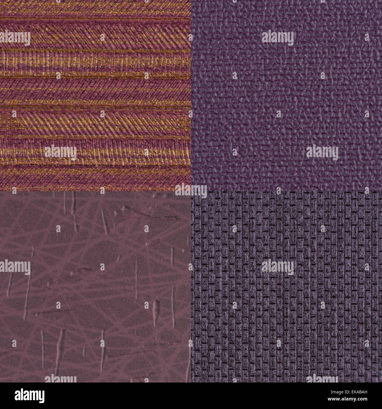 Set of purple vinyl samples, texture background Stock Photo - Alamy