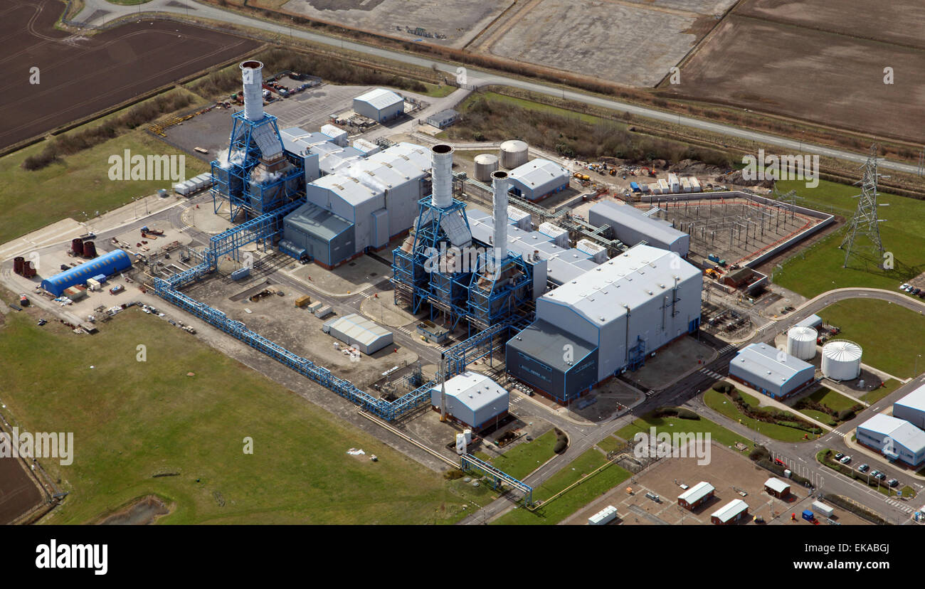 aerial view of South Humber Bank Power Station at Stallingborough ...