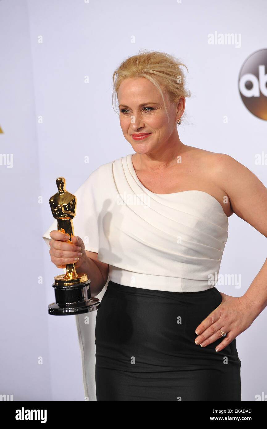 LOS ANGELES, CA - FEBRUARY 22, 2015: Patricia Arquette at the 87th ...