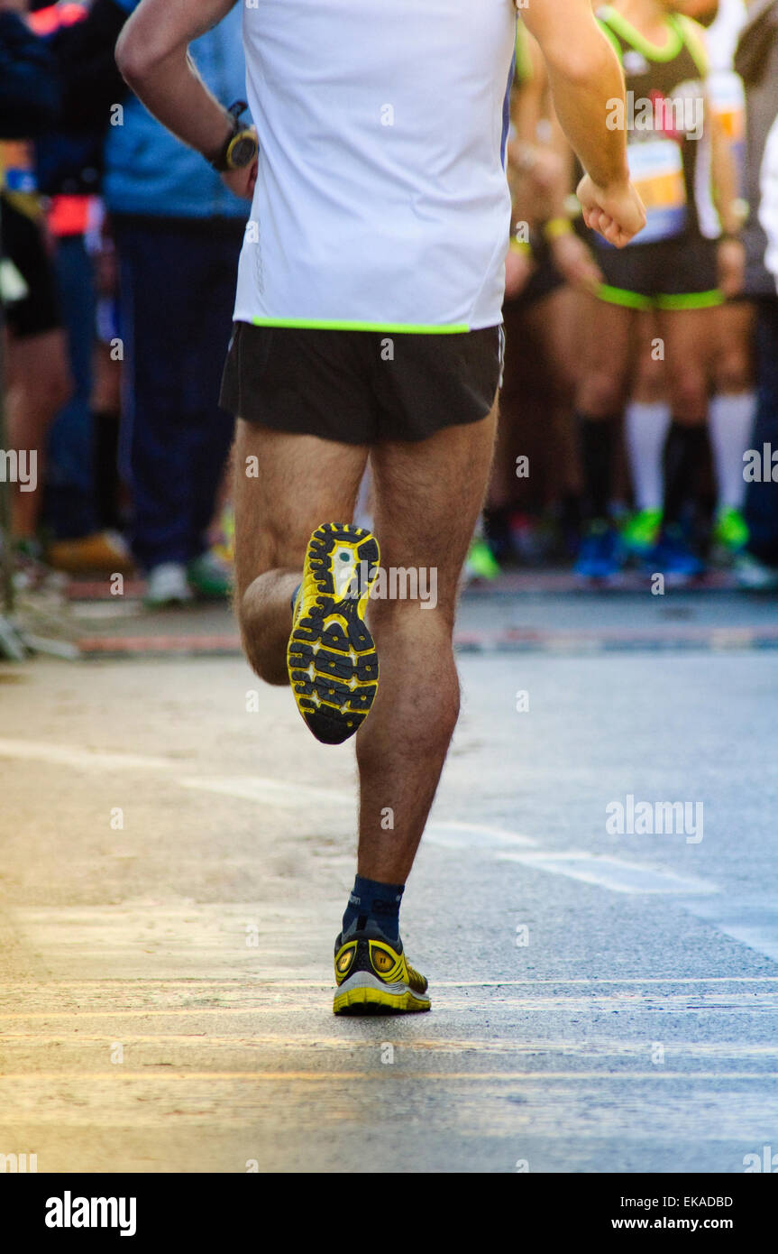 Close up of Running Feet Stock Photo - Alamy