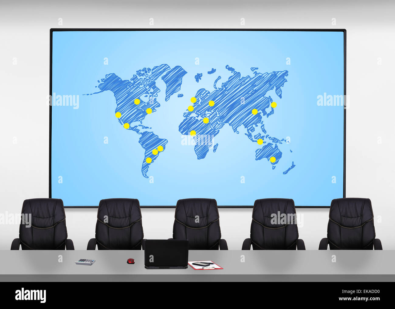 Big world map hi-res stock photography and images - Alamy