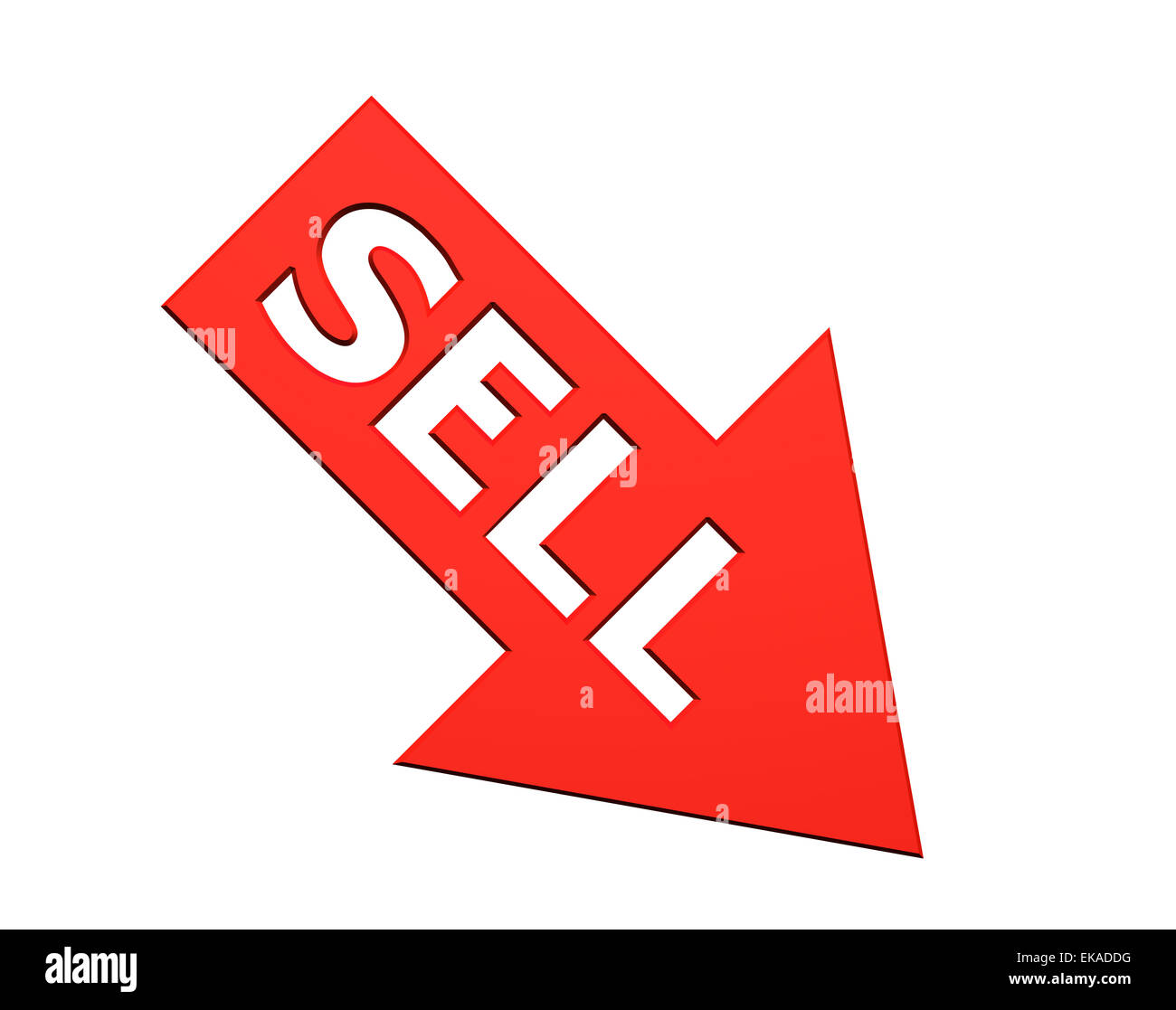 Red white arrow sign word hi-res stock photography and images - Alamy