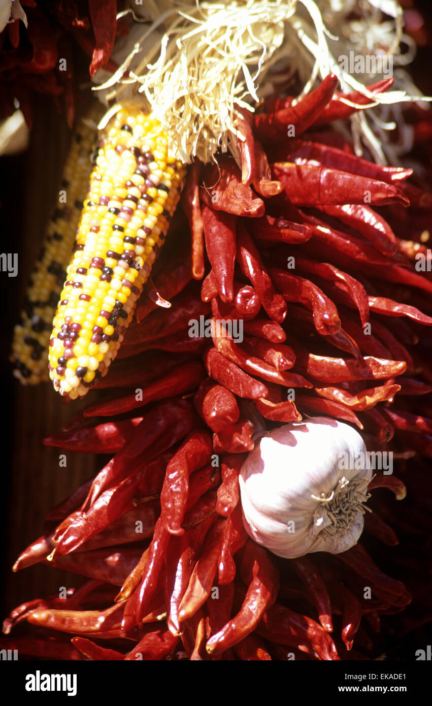 Chile ristras, Santa Fe, New Mexico, USA Stock Photo - Alamy
