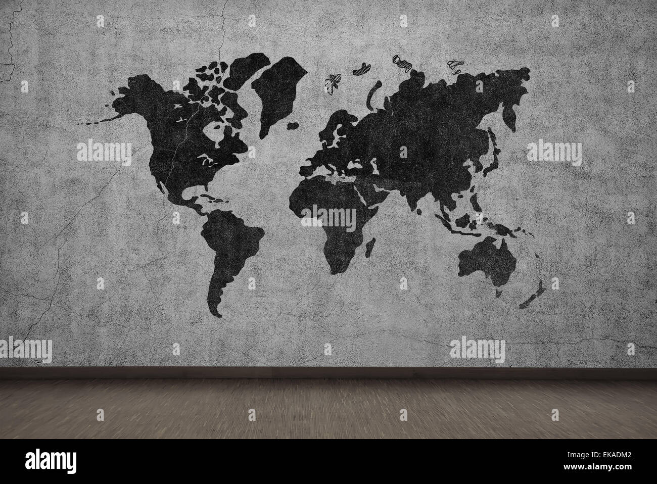 Gray world map hi-res stock photography and images - Alamy