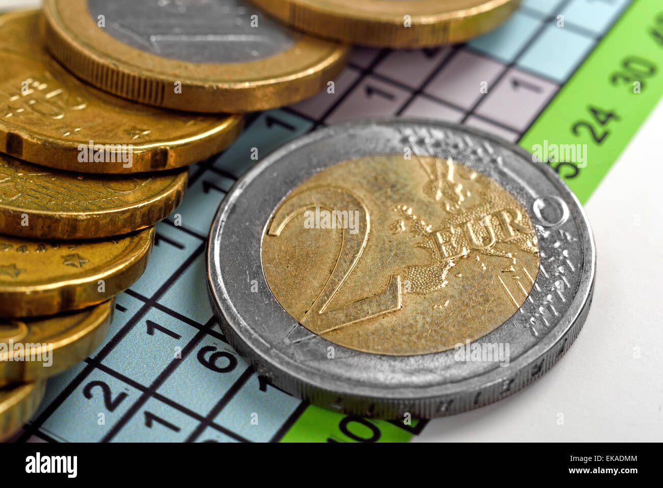 Two euro coins hi-res stock photography and images - Alamy