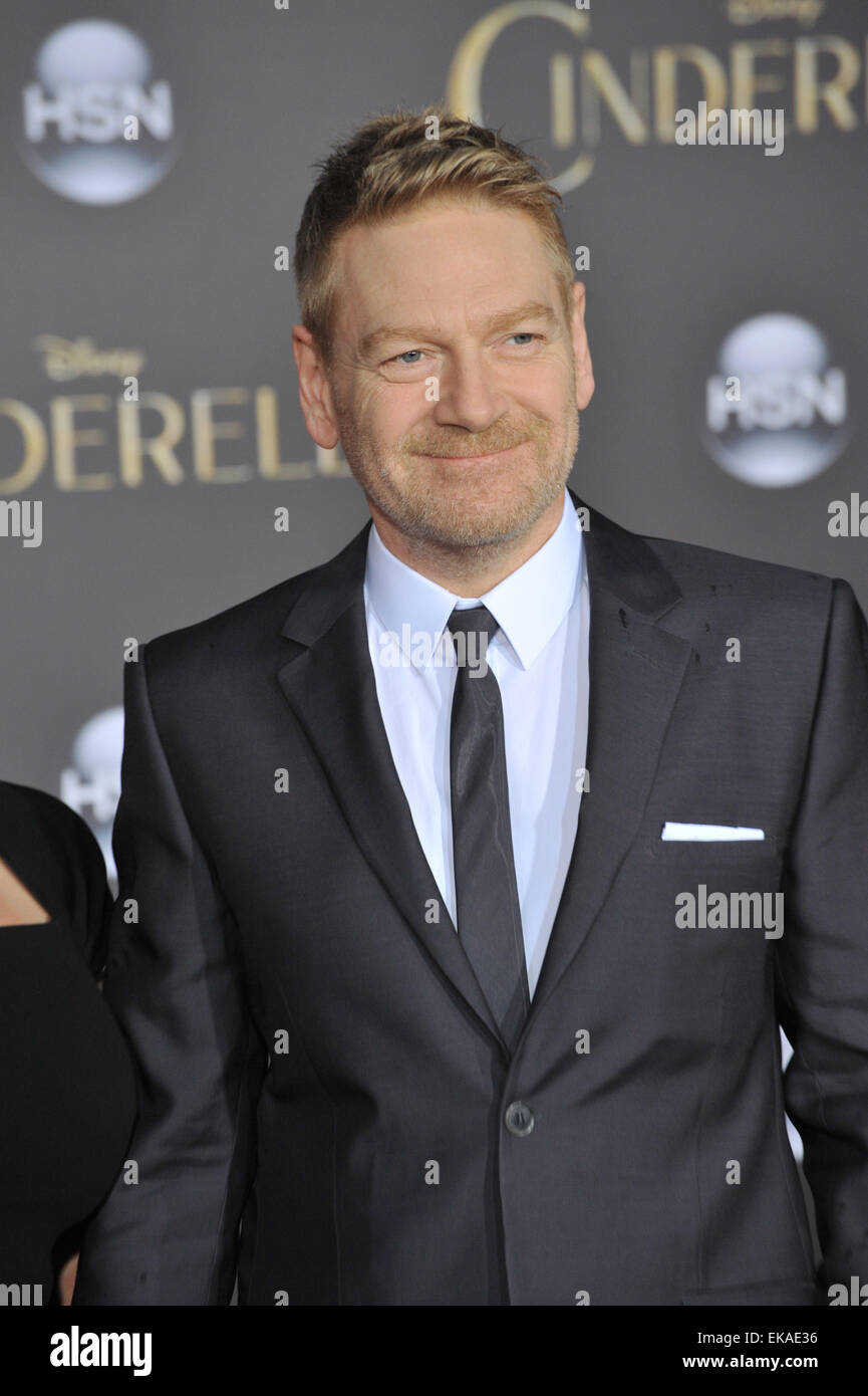 LOS ANGELES, CA - MARCH 1, 2015: Director Kenneth Branagh at the world ...