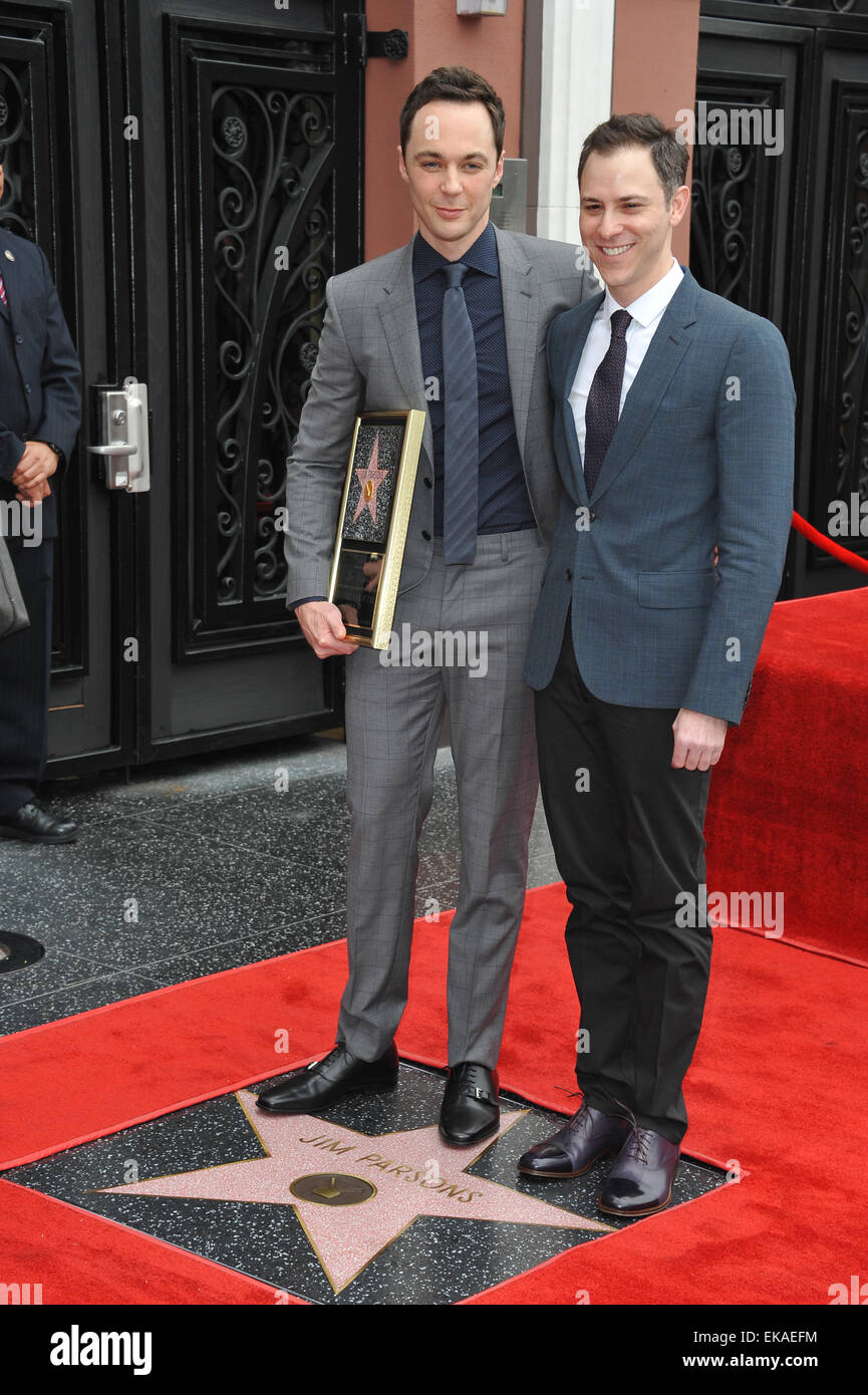 Actor Jim Parsons And Todd Spiewak High Resolution Stock Photography ...