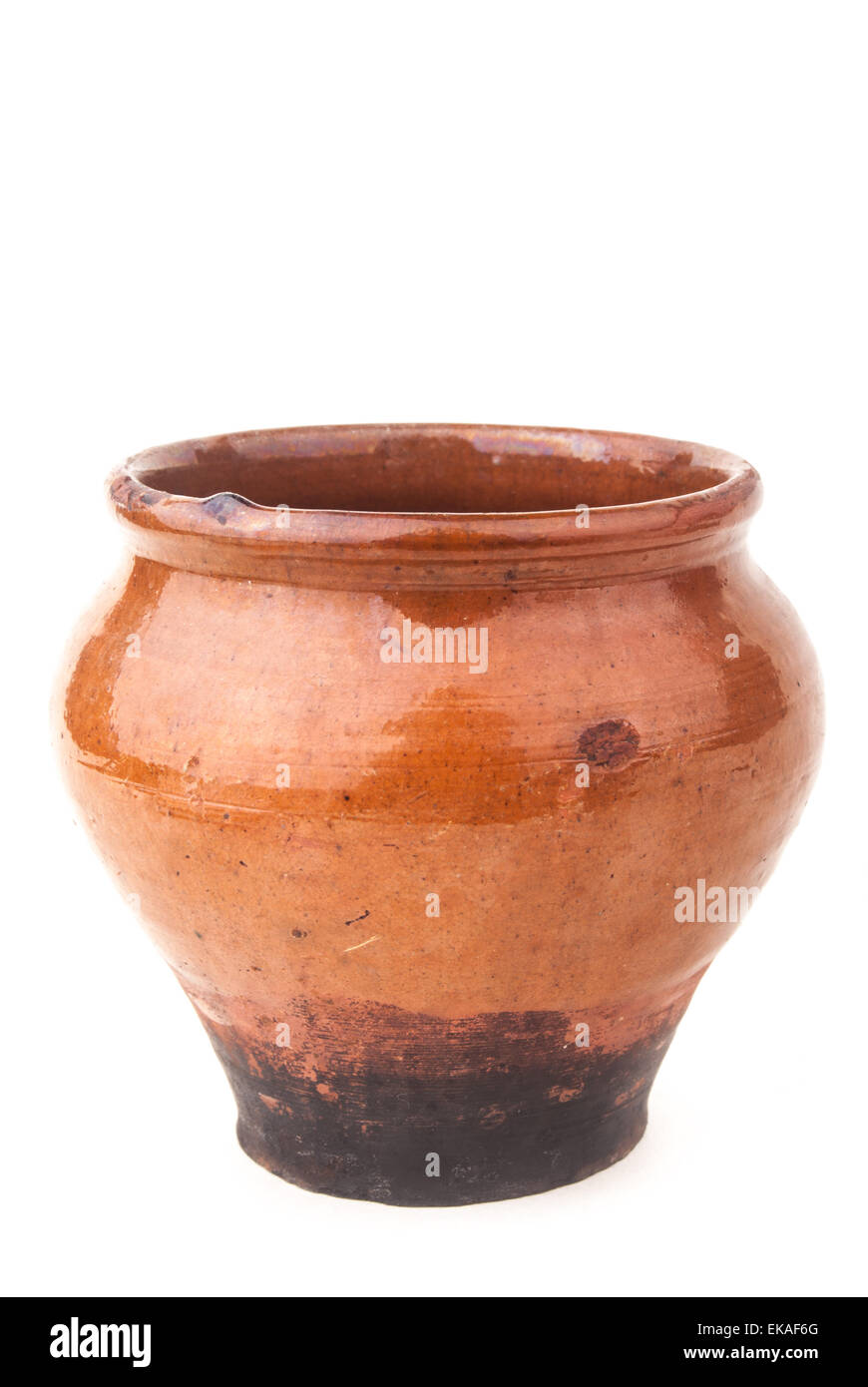 Open clay pot lid isolated Cut Out Stock Images & Pictures - Alamy