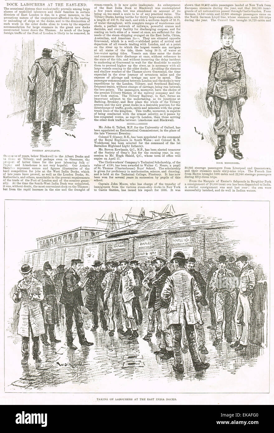 Victorian dock workers hi-res stock photography and images - Alamy