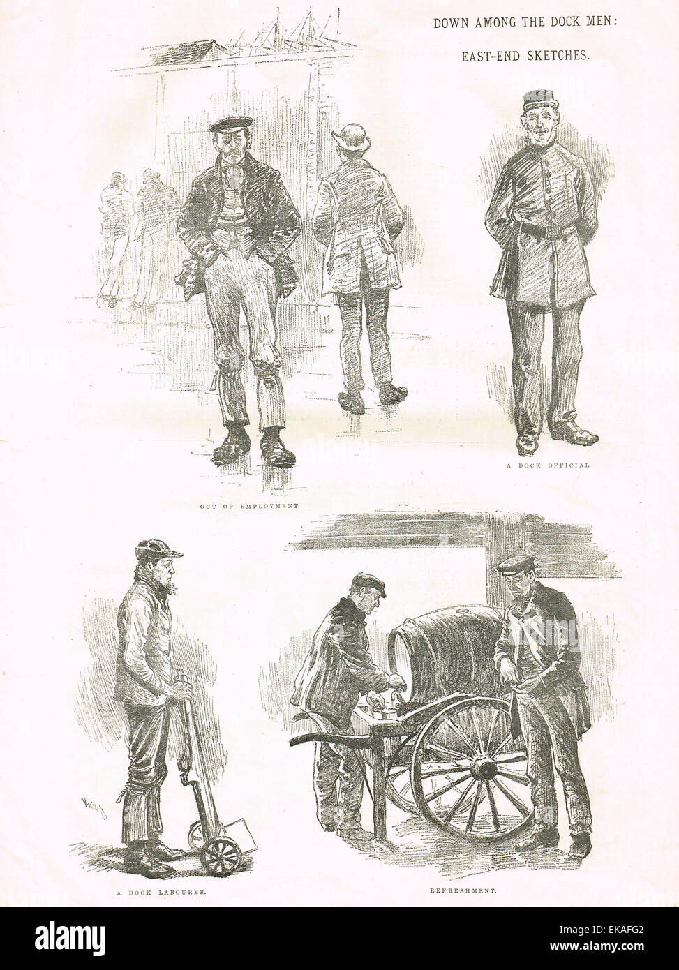 Victorian dock workers hi-res stock photography and images - Alamy