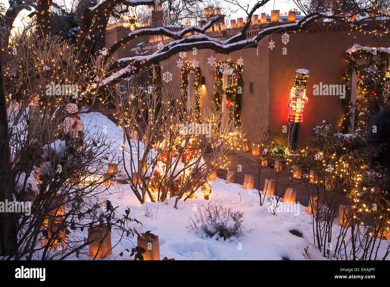 Luminarias new mexico hi-res stock photography and images - Alamy