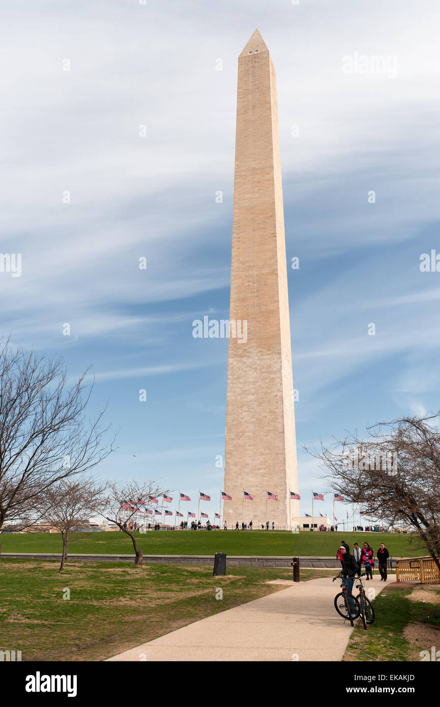 Washington monument (the mall) in Washington D.C Stock Photo - Alamy