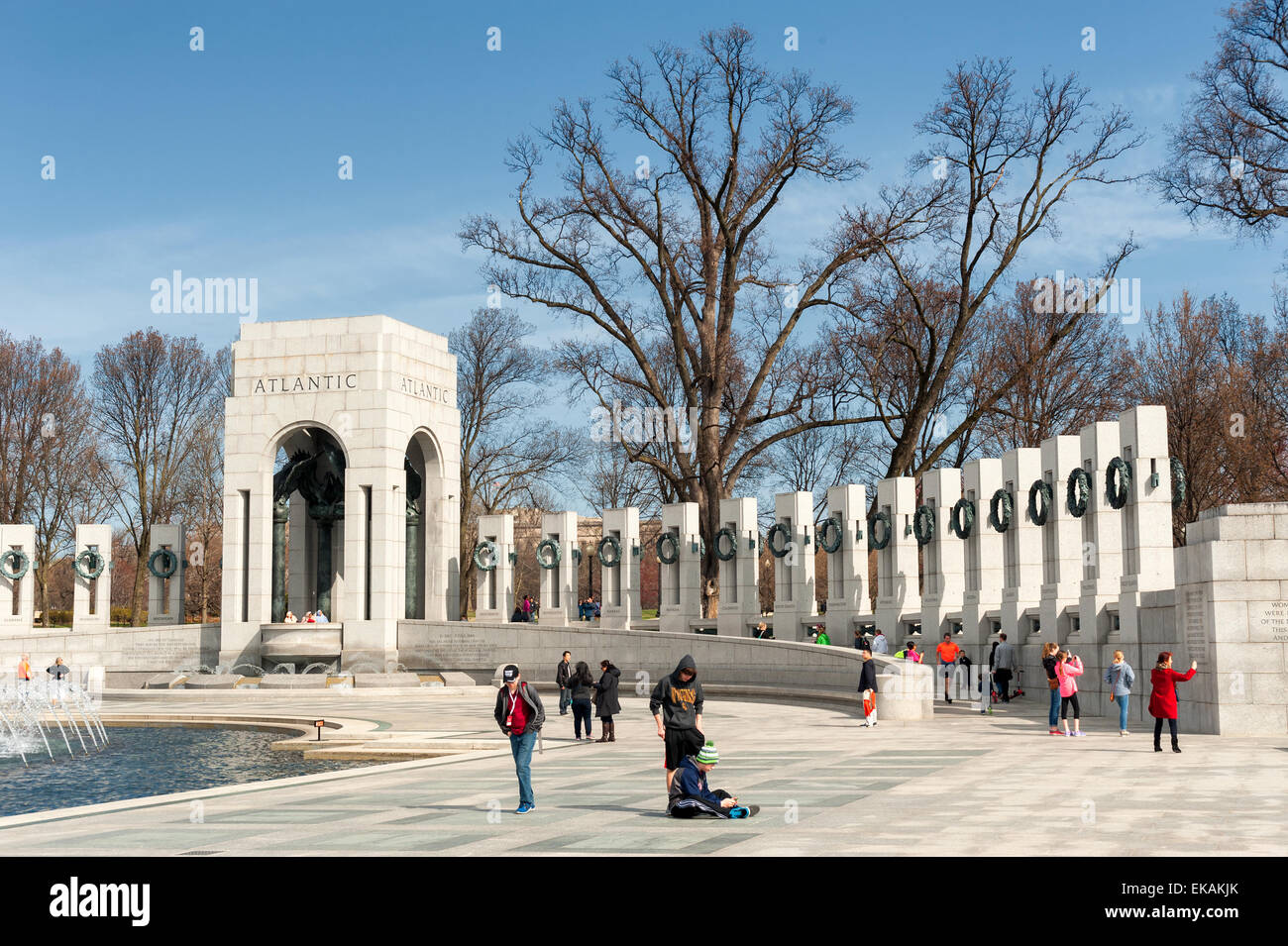 Washington DC - World War II Memorial Stock Photo - Alamy