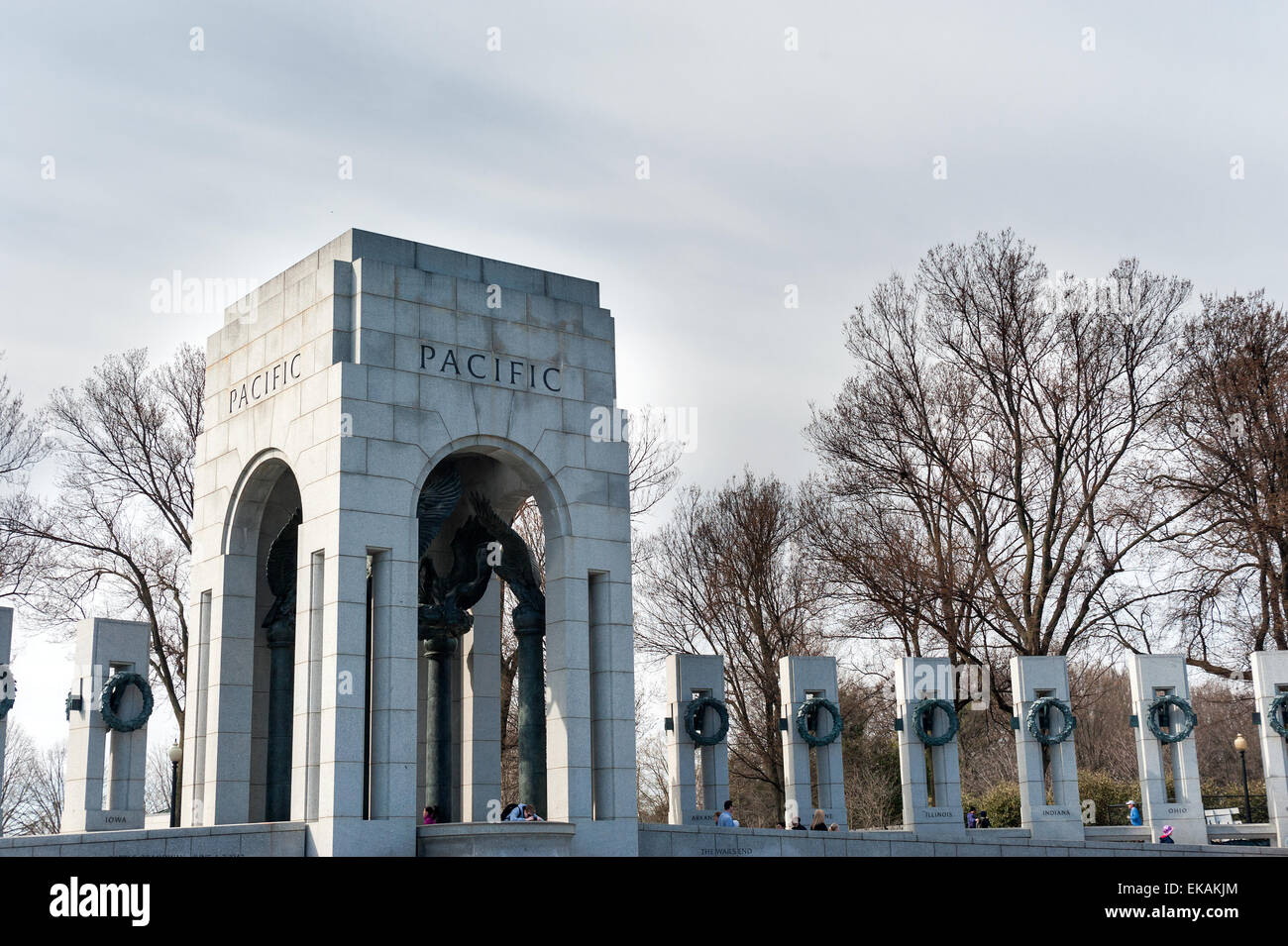 Washington DC - World War II Memorial Stock Photo - Alamy