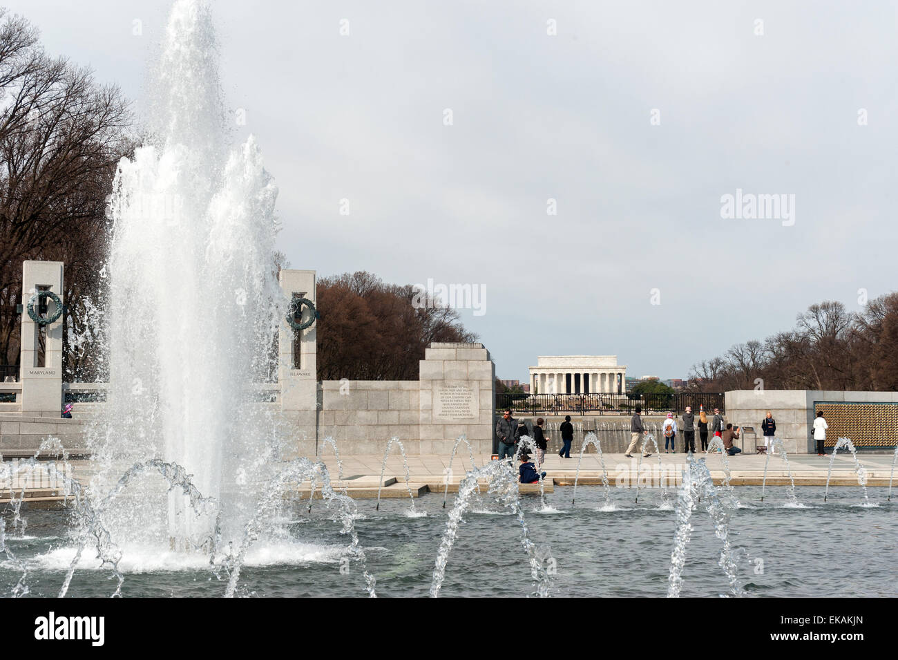 Washington DC - World War II Memorial Stock Photo - Alamy