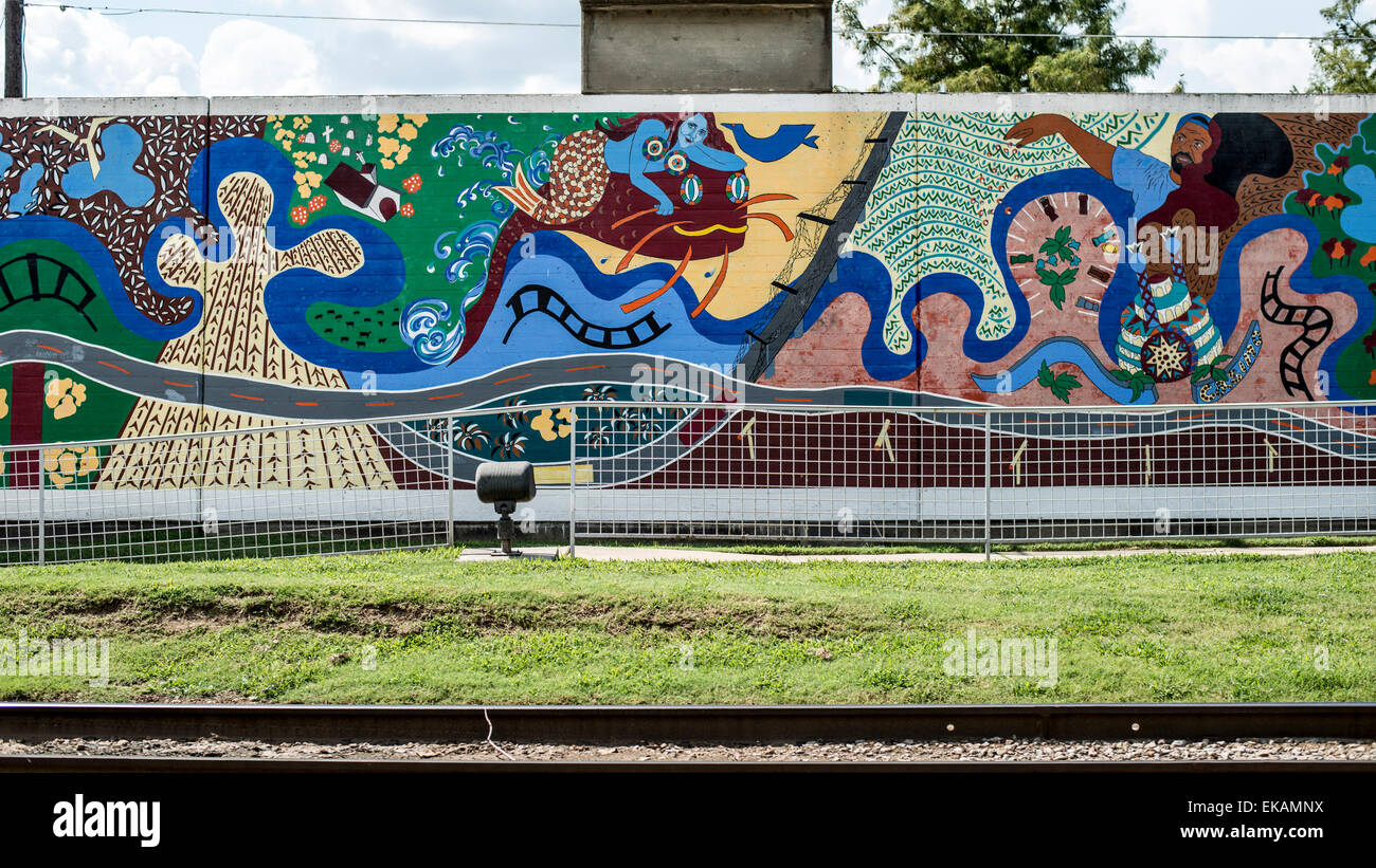 Vicksburg Mississippi,Vicksburg Riverfront murals Stock Photo - Alamy