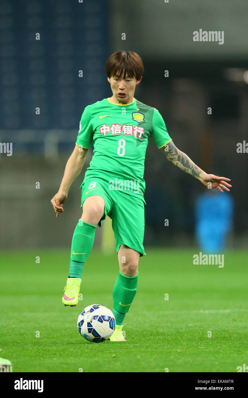 Saitama, Japan. 8th Apr, 2015. Piao Cheng (Guoan) Football/Soccer ...