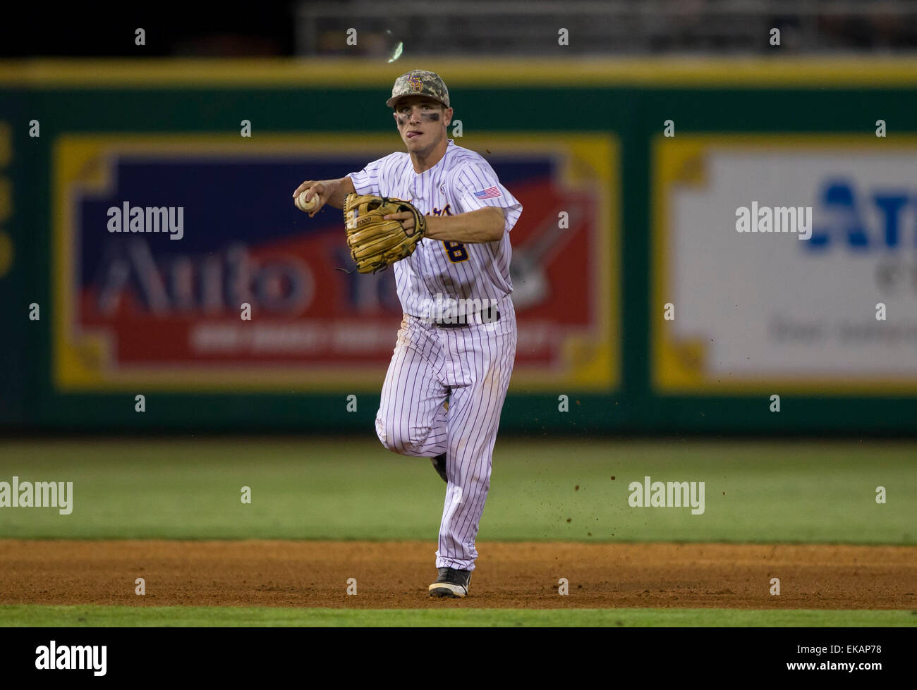 Rouge, LA, USA. 7th Apr, 2015. LSU infielder Alex Bregman (8) during ...