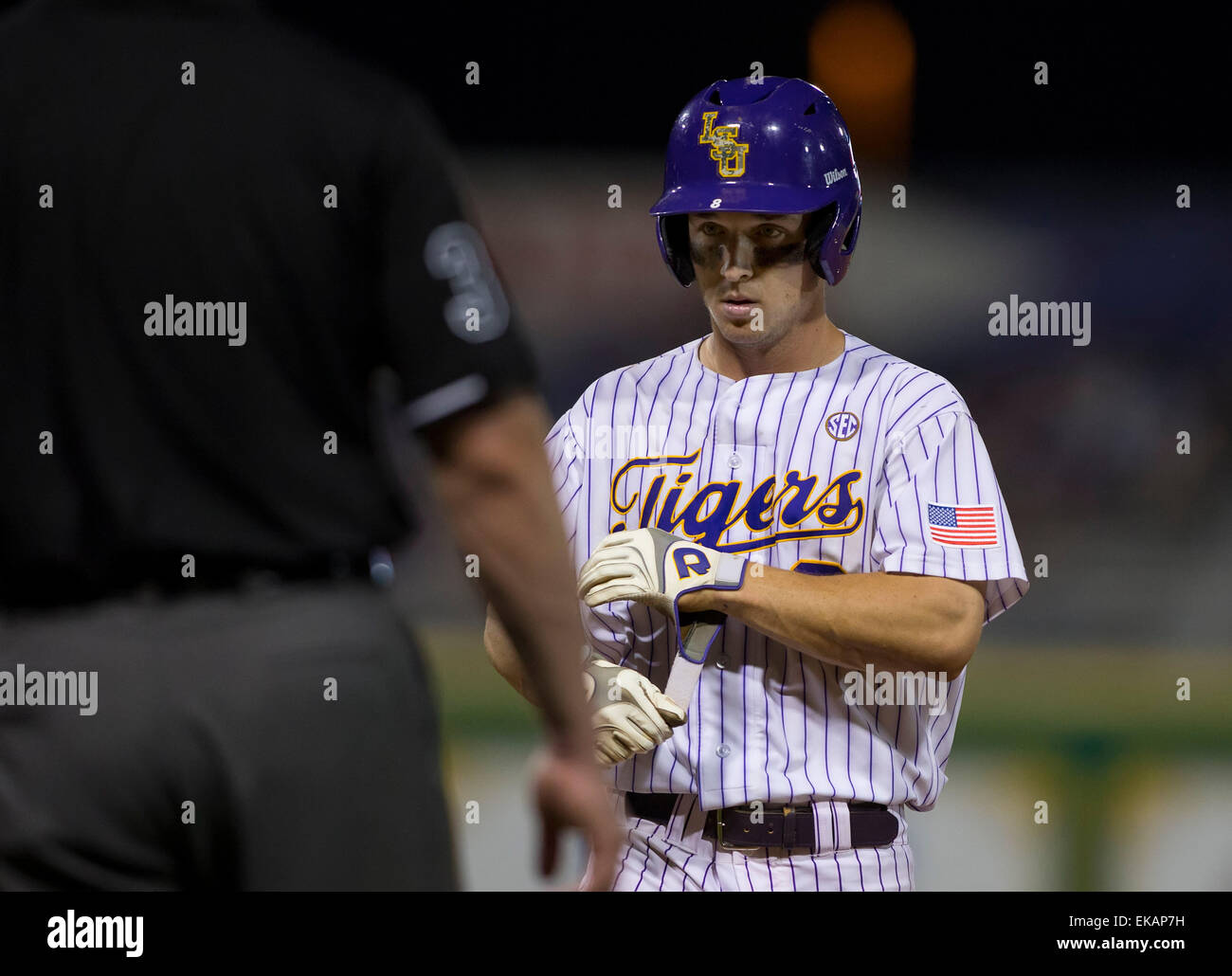 Rouge, LA, USA. 7th Apr, 2015. LSU infielder Alex Bregman (8) during ...